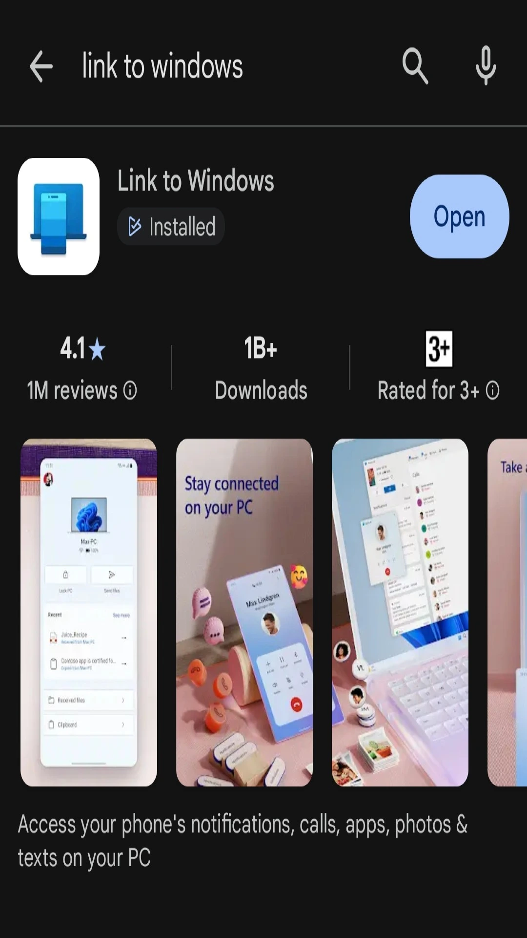aka.ms/LinkPhoneQR: Pair Phone with Windows PC via QR Code